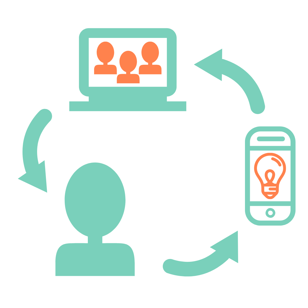 Virtual Team Clipart Logo